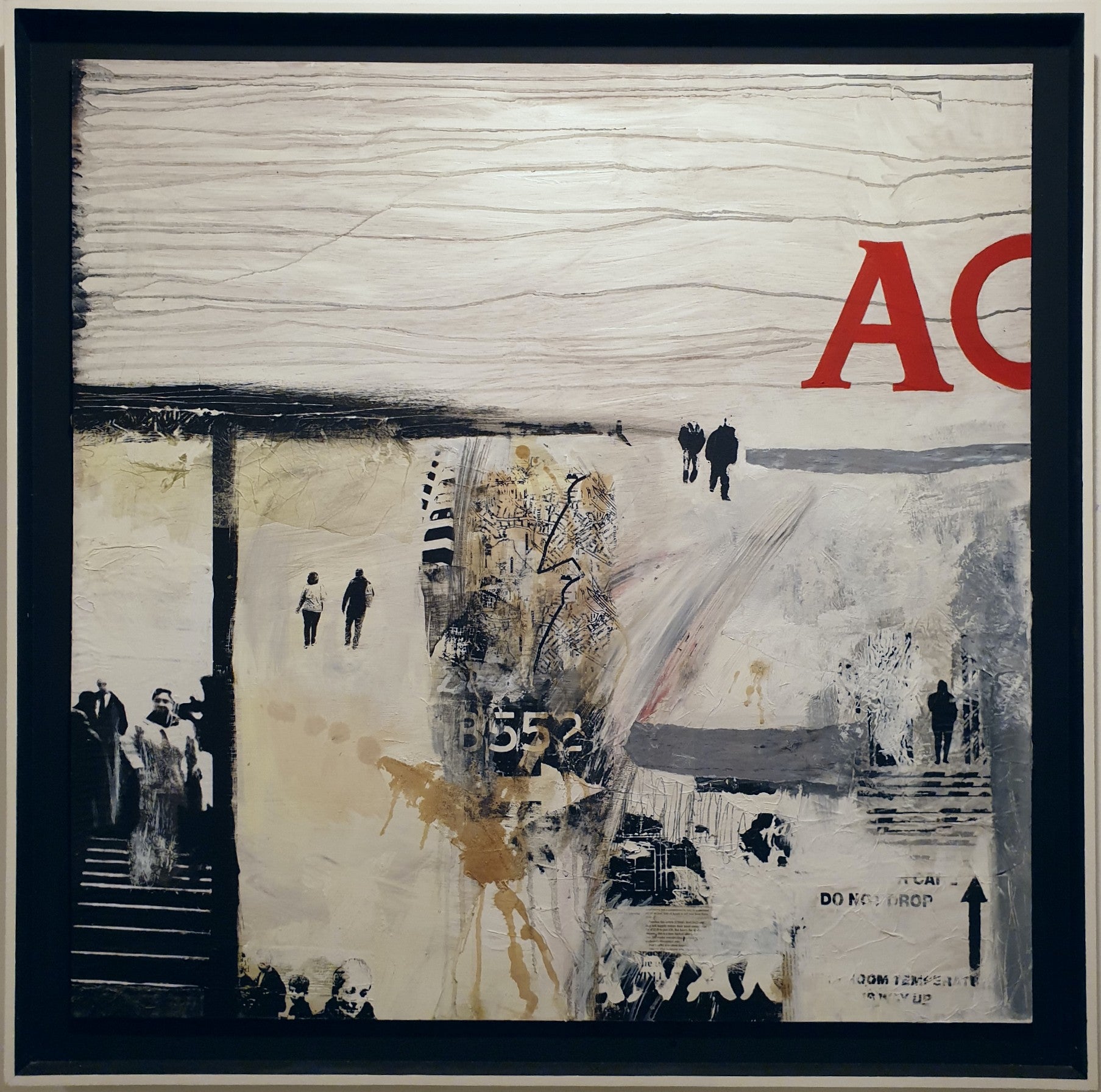 Kate Brett - Ticket office - contemporary modern abstract figurative ...