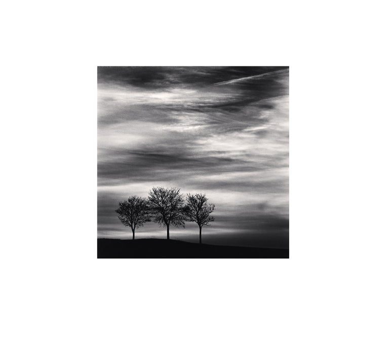 Michael Kenna - Three Trees at Dusk, Fain, Les Moutiers, Bourgogne ...