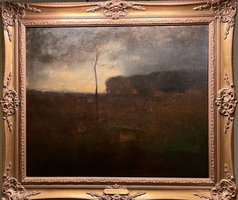 George Inness - "A Cloudy Day," View of Montclair, New Jersey, Tonalist ...