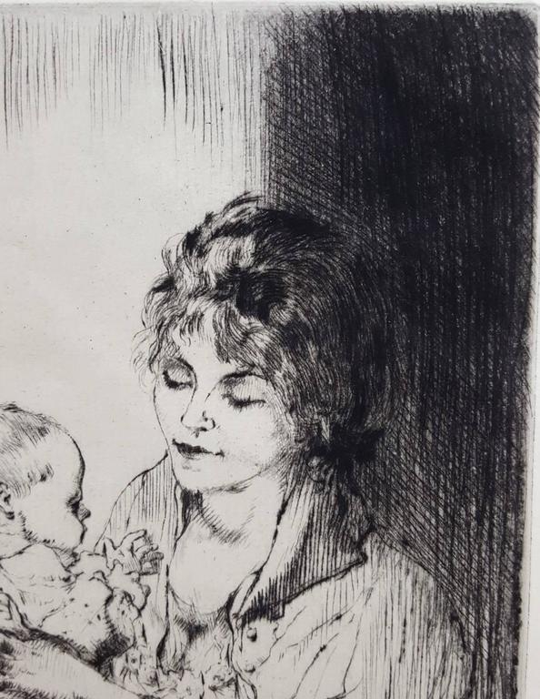 Auguste Brouet - Young Mother (Tiny Little Hands) at 1stDibs