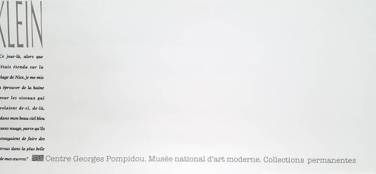 Yves Klein - Monochrome Bleu (IKB 3), Print For Sale at 1stdibs