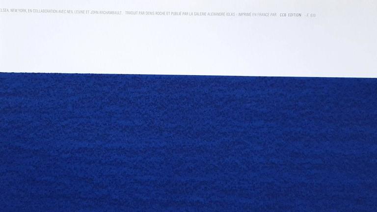Yves Klein - Monochrome Bleu (IKB 3), Print For Sale at 1stdibs