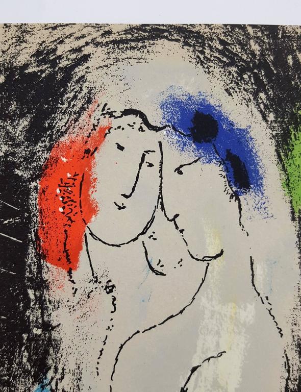 Marc Chagall Lovers In Grey At 1stdibs