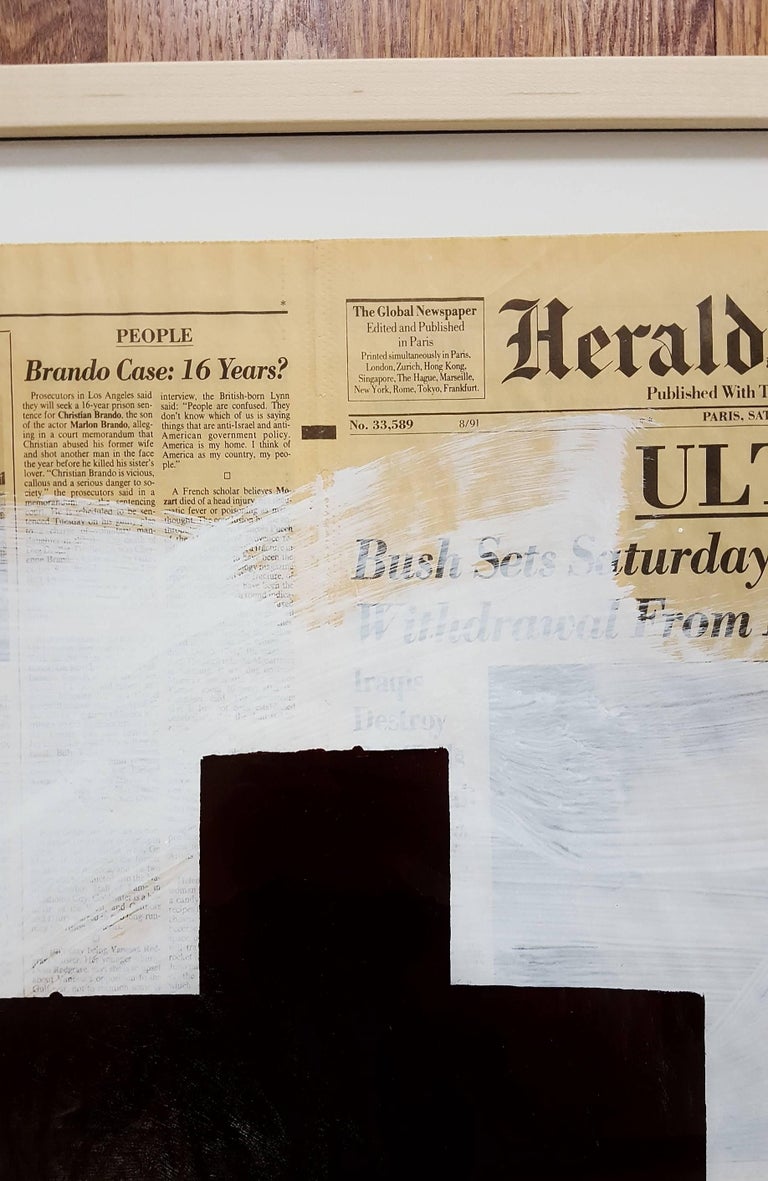 Robert Longo - Maroon Cross on White at 1stDibs