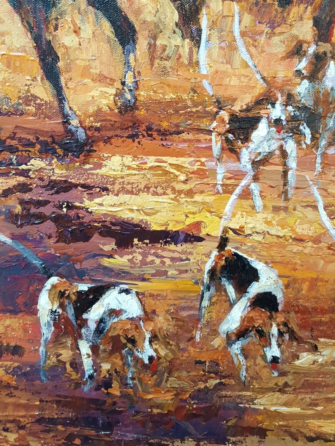 Mark King - The Hunt at 1stDibs | mark king artist, mark king painter ...