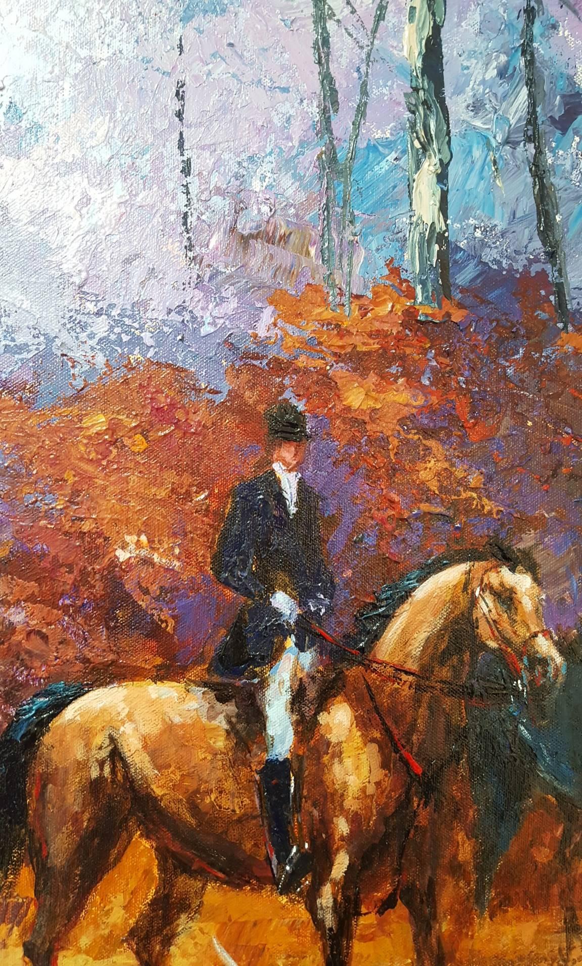 Mark King - The Hunt at 1stDibs | mark king artist, mark king painter ...