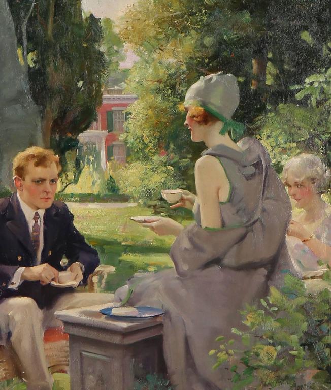Charles Edward Chambers - Tea in the Afternoon at 1stDibs
