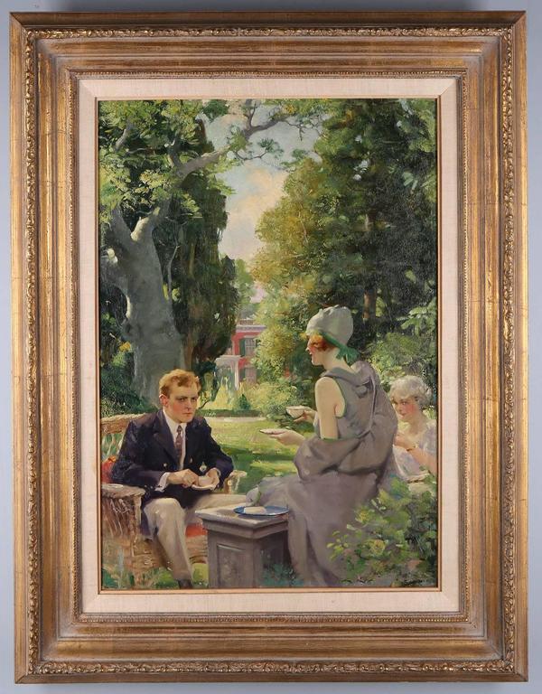 Charles Edward Chambers - Tea in the Afternoon at 1stDibs
