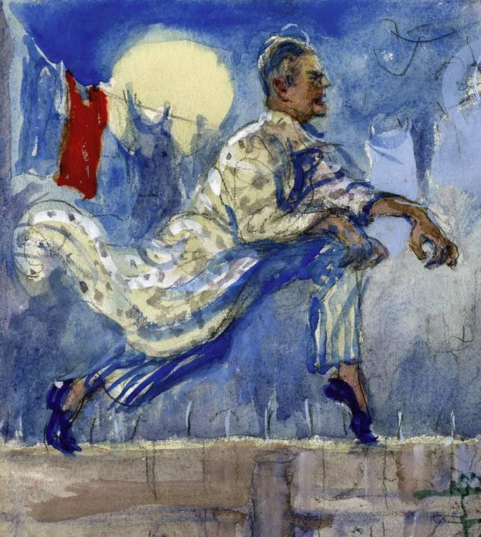 James Montgomery Flagg - Private Night Life of a Psychiatrist, Painting ...