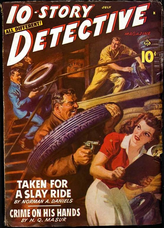 John Hilkert - Ten Story Detective Pulp Cover For Sale at 1stDibs