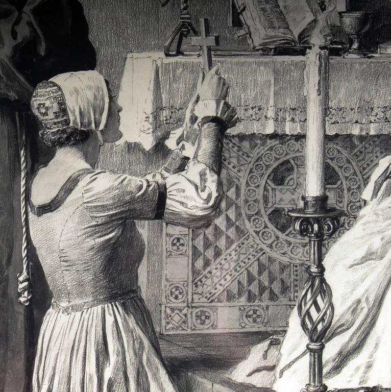 Fortunino Matania - Gio Matteo Curing the Daughter of Amedia at 1stDibs ...