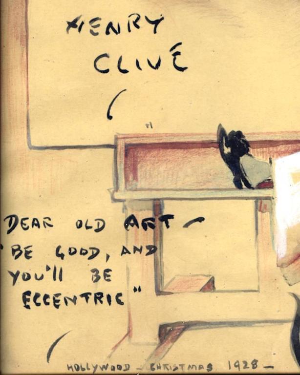 Henry Clive - Flapper Girl Painted by Pierrot at 1stDibs