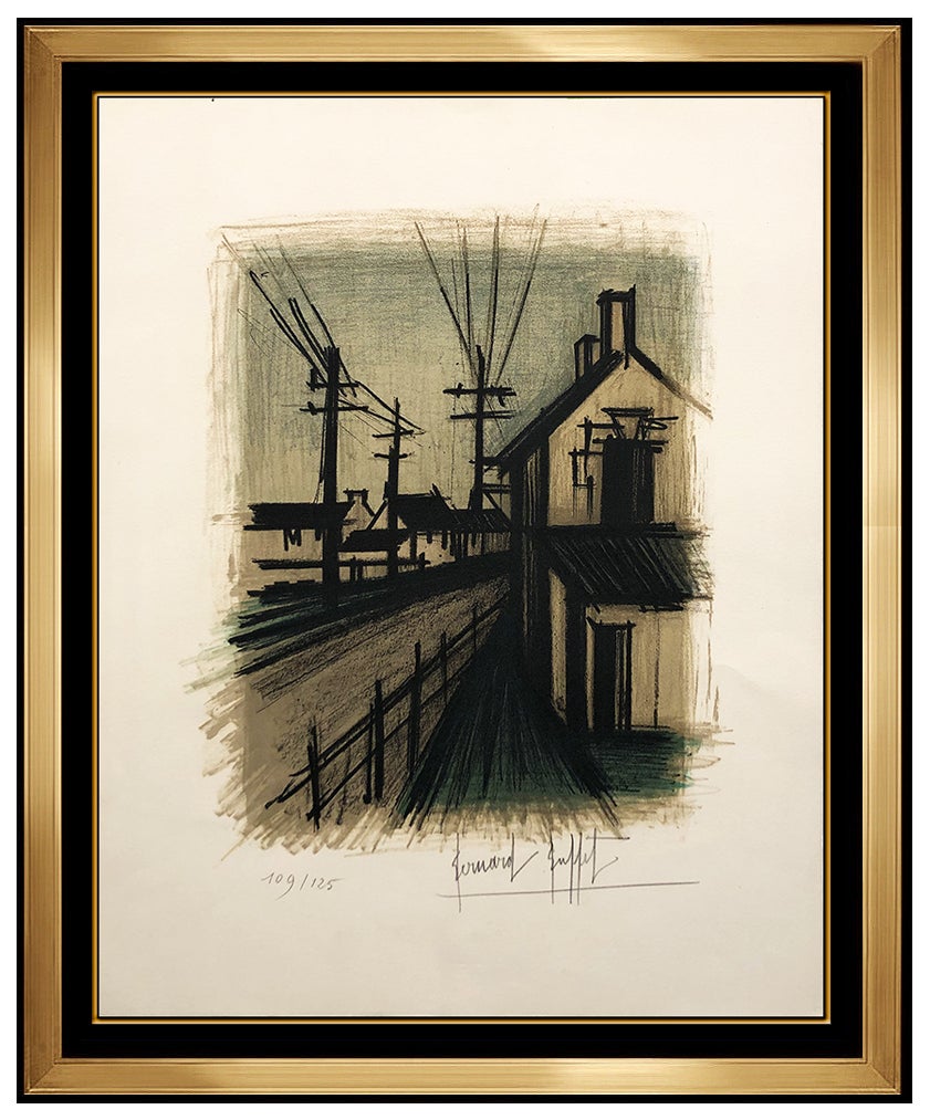 Bernard Buffet - United Nations, Cityscape Etching by Bernard Buffet ...