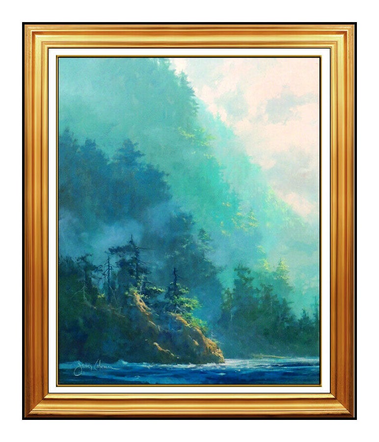 James Coleman - James Coleman Large Original Oil Painting On Canvas ...