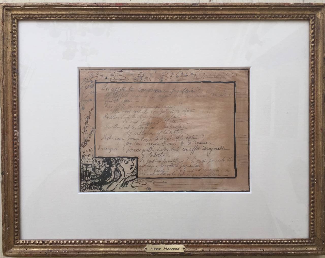 Pierre Bonnard - Drawing for Petit Solfage Illustre 1893 For Sale at ...