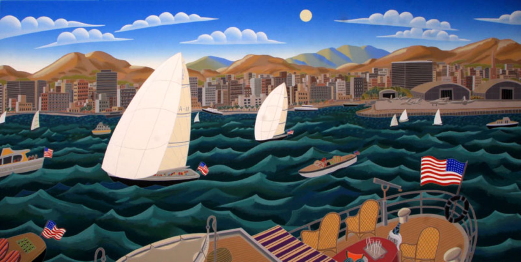 Thomas McKnight - Tropical Evening-Limited Edition Serigraph, Signed by ...