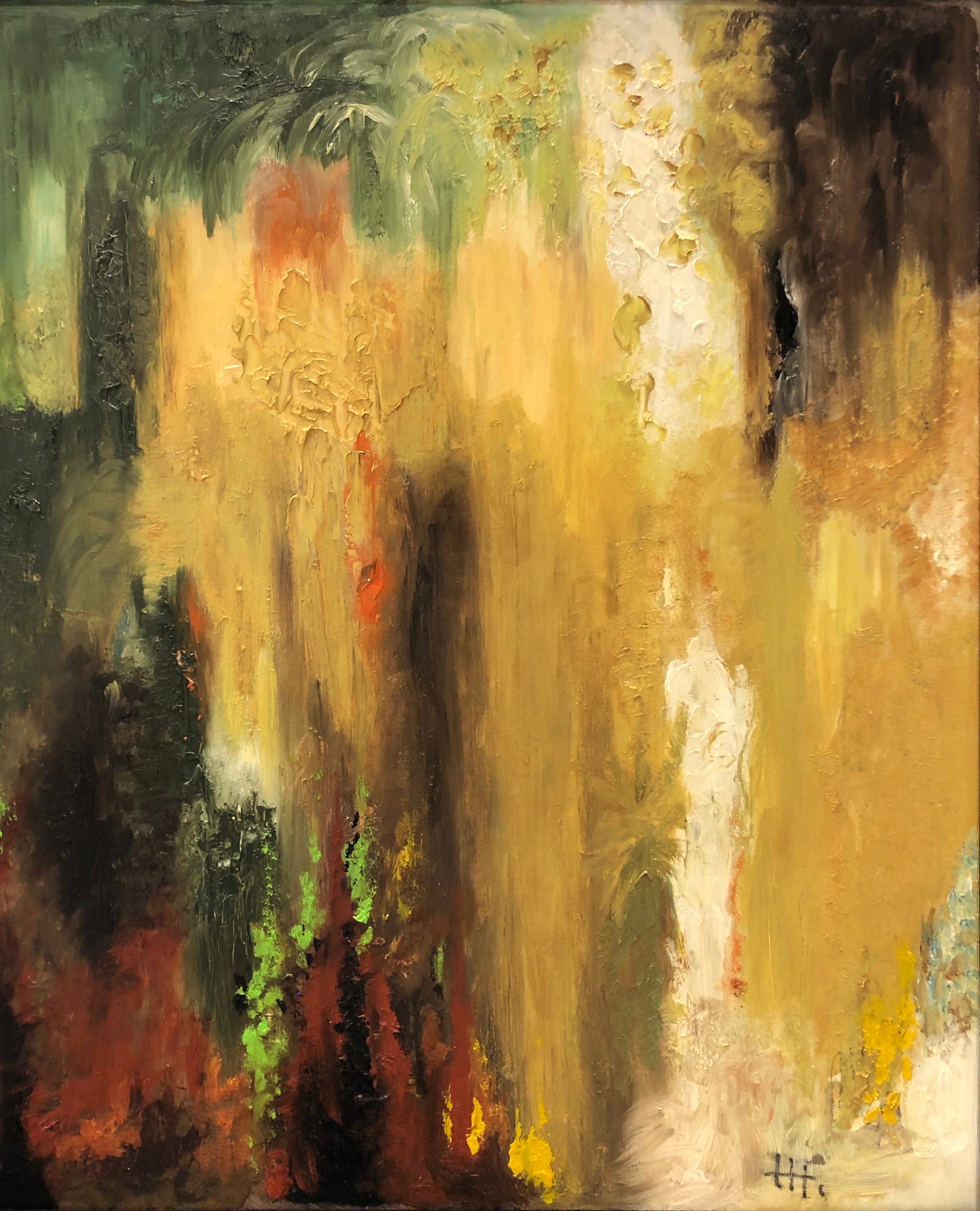 Gustav Friedmann - Abstract Expressionist Landscape Painting, Circa ...