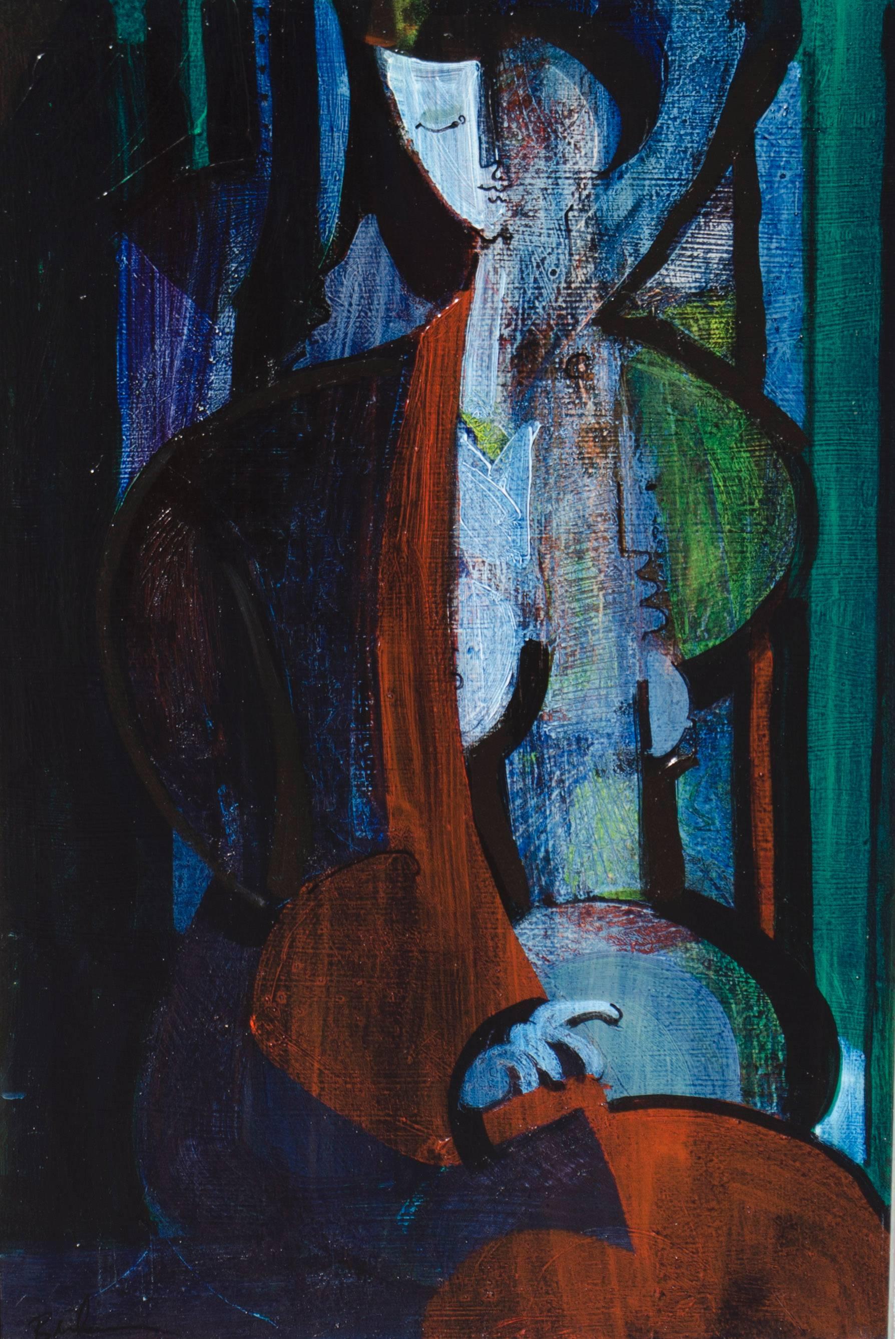 Sol Swerdloff - KADDISH Monumental Modernist Judaica Painting with ...