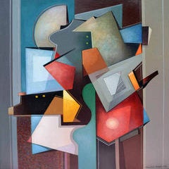 Pedrini Silvia - Orphisme Triptych, Painting For Sale at 1stdibs