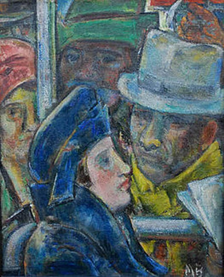 Maurice Becker - Subway Rush For Sale at 1stDibs