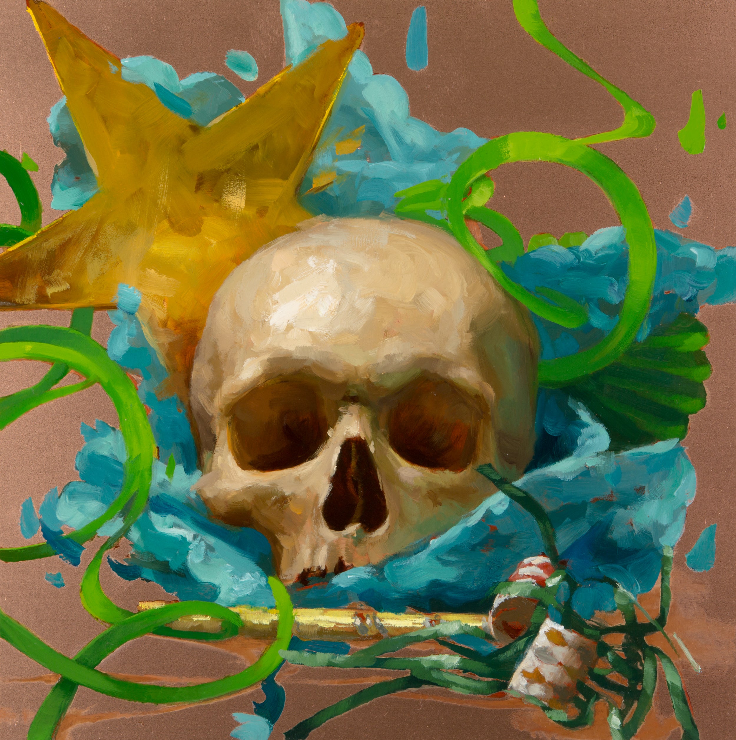 Elizabeth Zanzinger - Feedback Loop, Oil Painting For Sale at 1stDibs