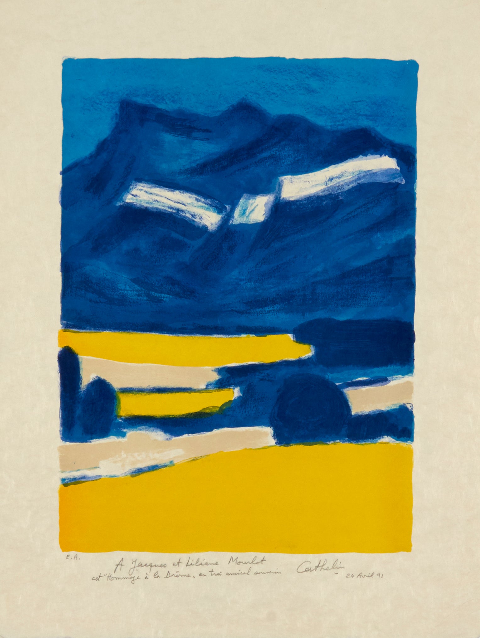 Bernard Cathelin - Morin Valley In The Snow-Poster, New York Graphic ...