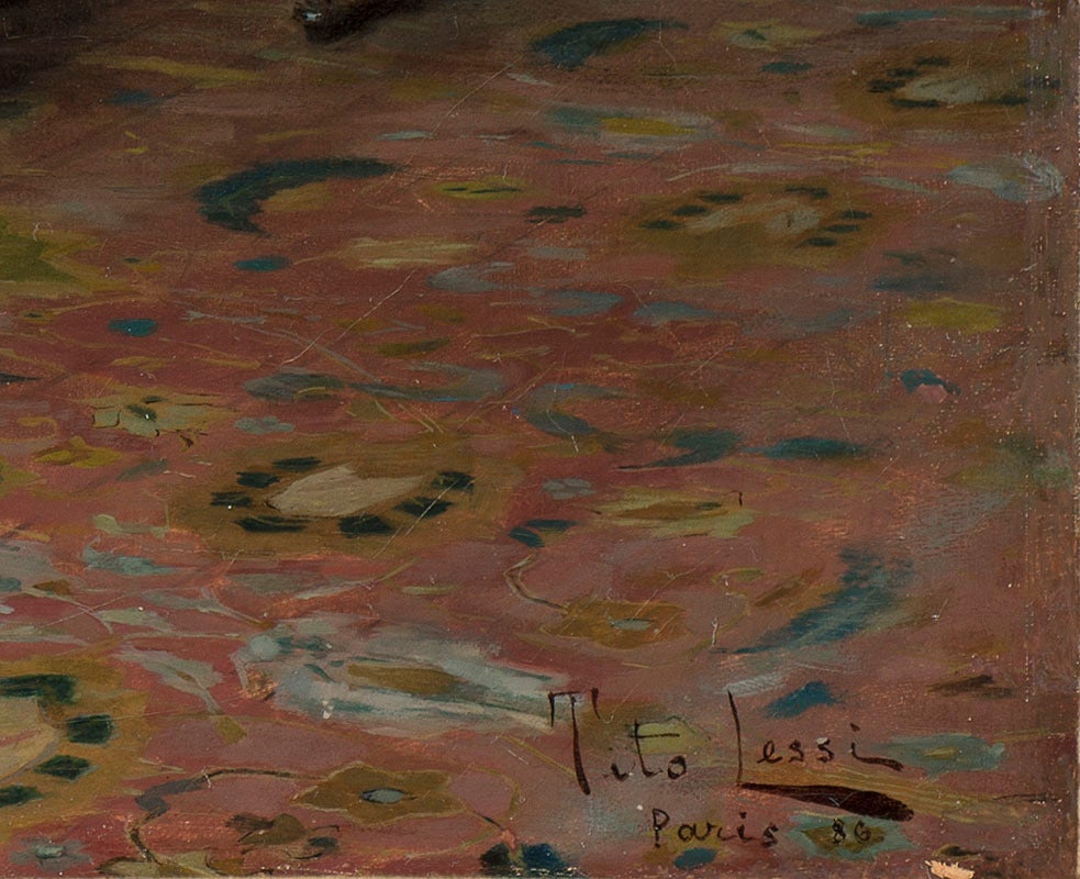 Tito Lessi - A Game of Chess For Sale at 1stDibs