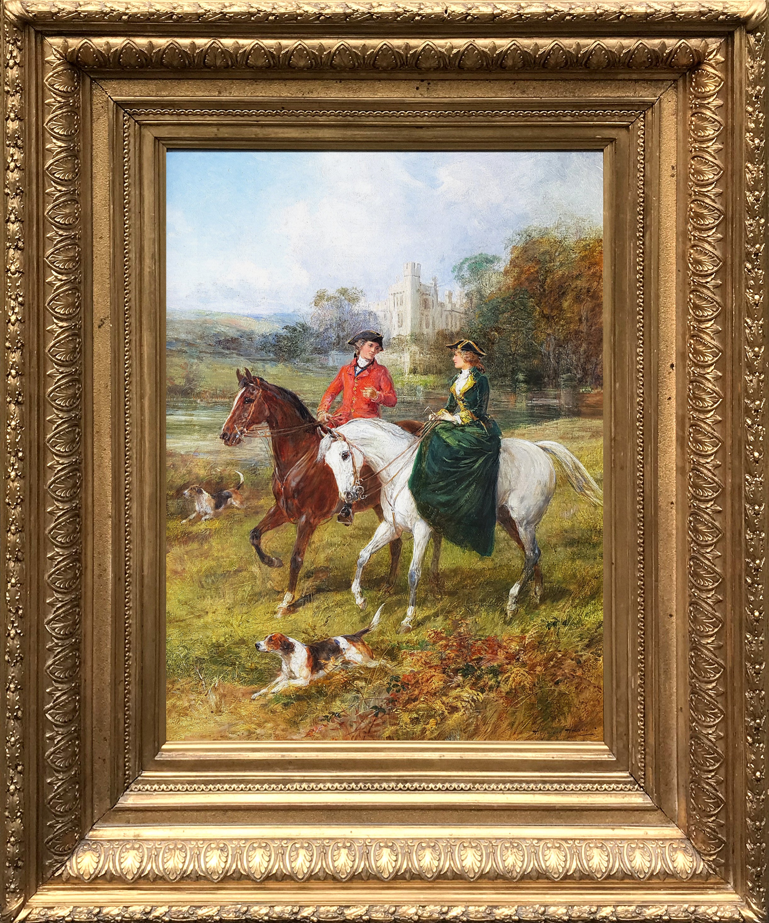 Heywood Hardy - 'Ready for the Hunt' English Country Hunting scene with ...