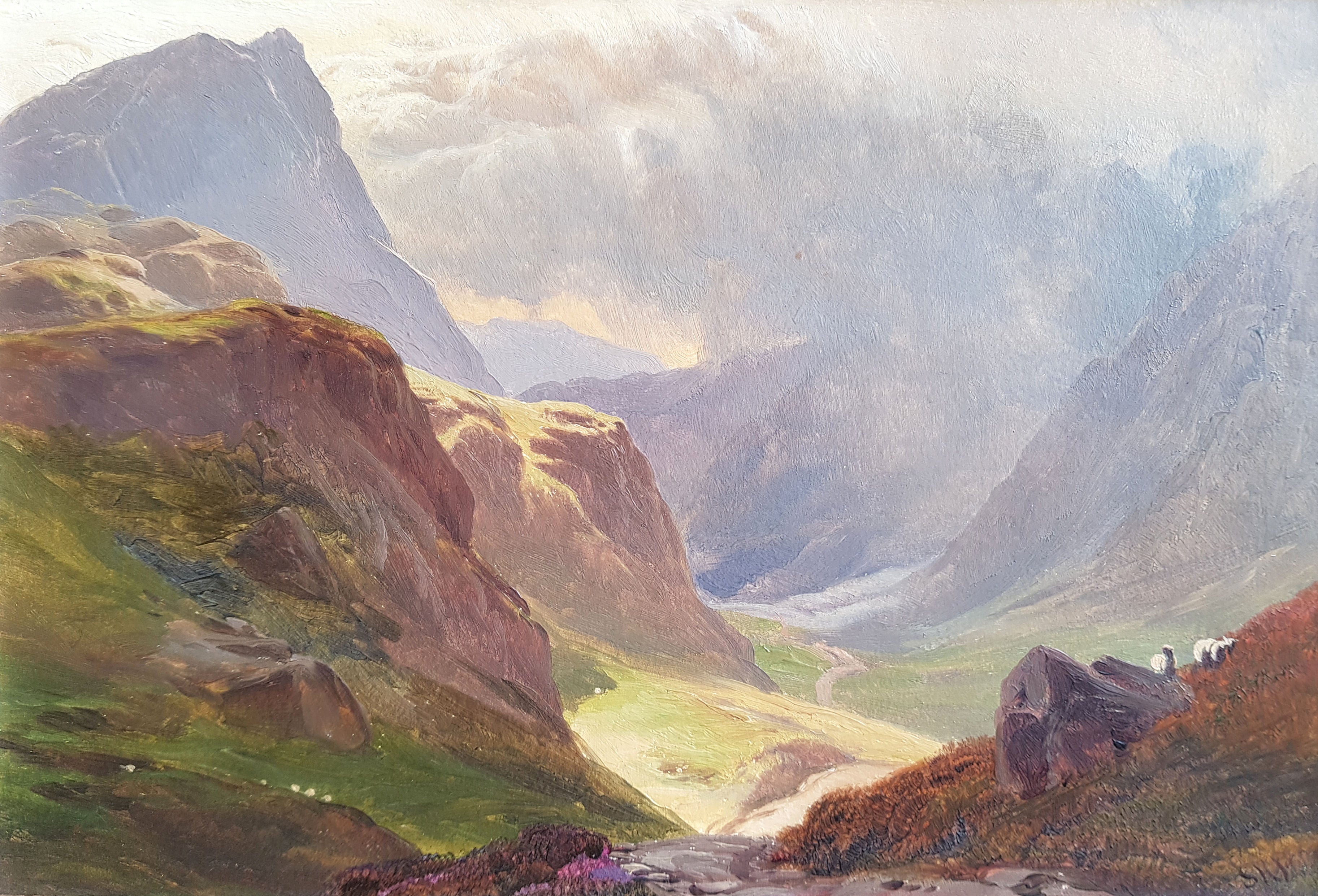 Sidney Richard Percy - Sidney Richard Percy Welsh Landscape, Oil ...