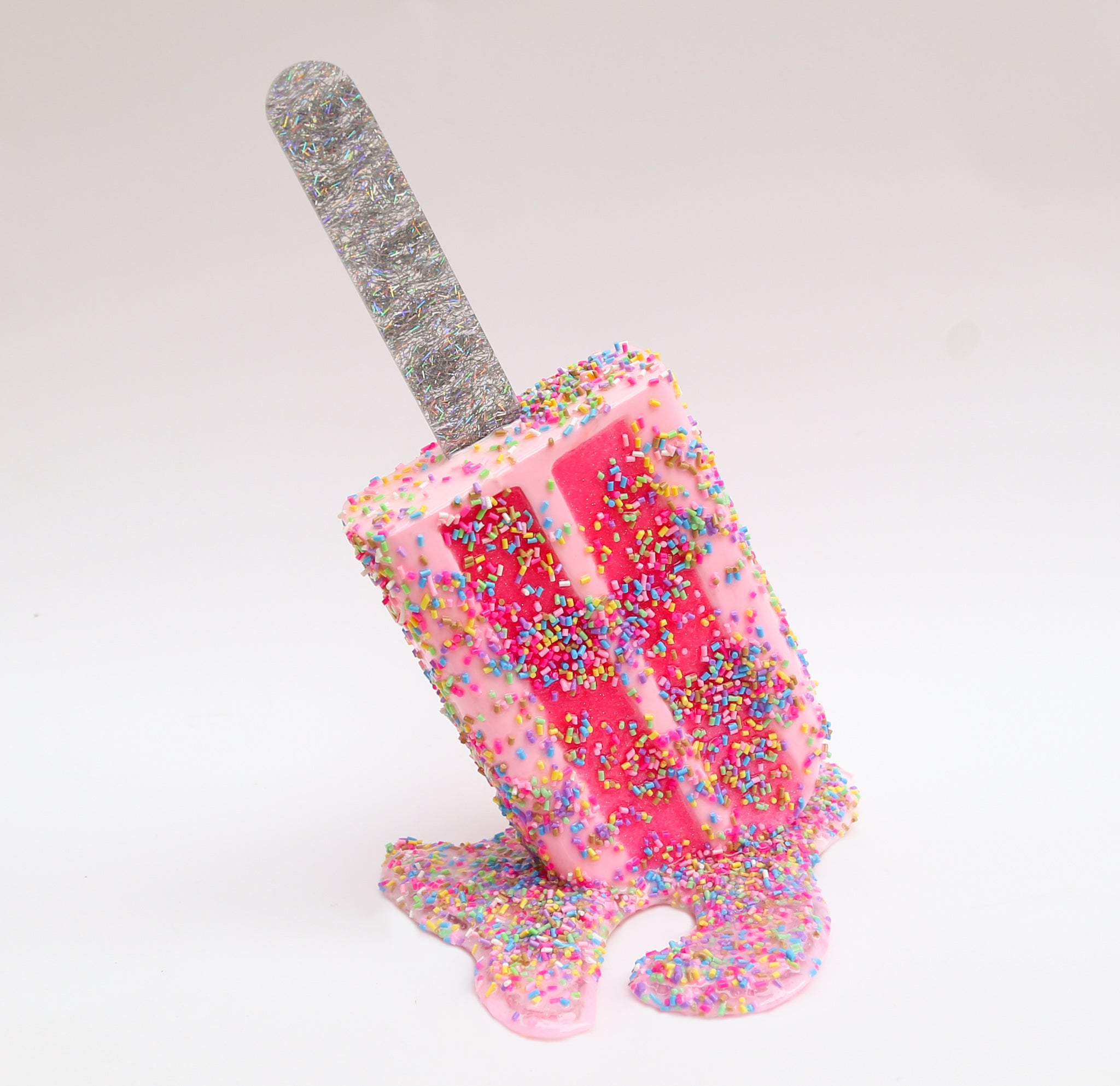 Betsy Enzensberger - Rainbow Popsicle with Glitter Stick - Original ...