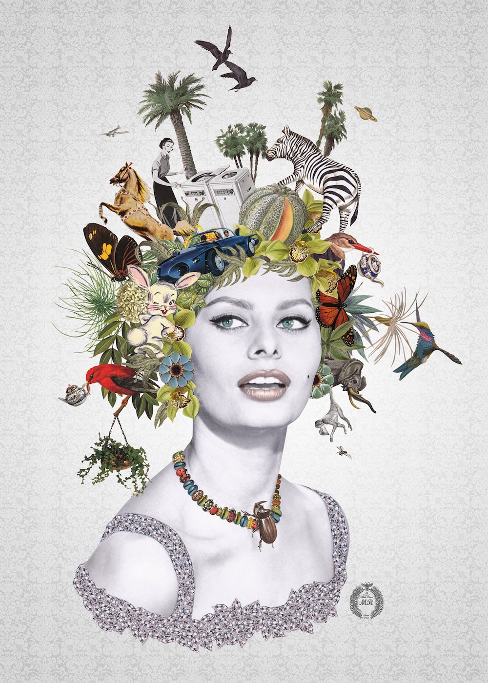 Maria Rivans - ''Joy'' Limited edition print of surrealistic collage ...