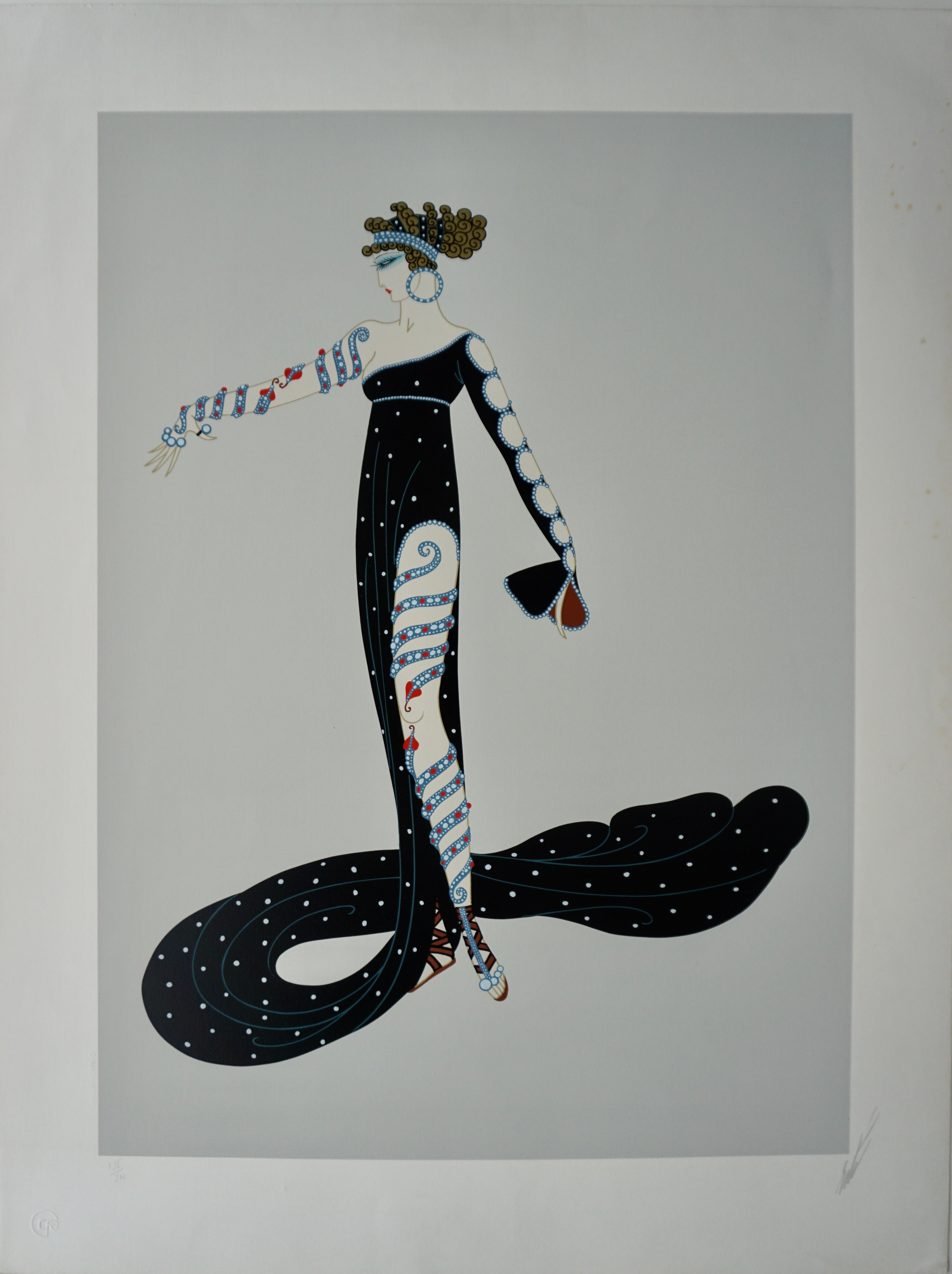 Erté - Symphony In Black For Sale at 1stDibs