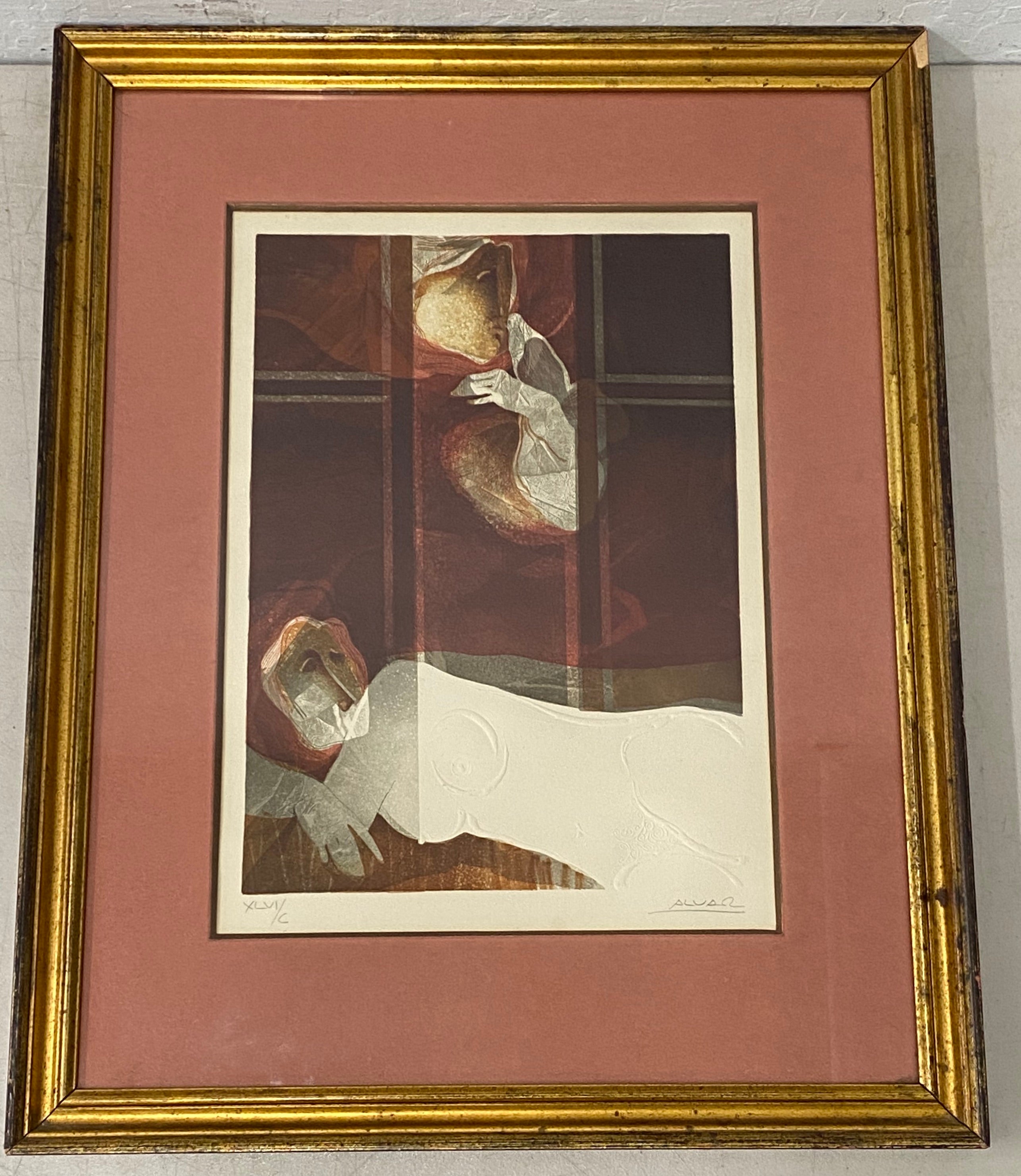 Sunol Alvar - Alvar Sunol Pencil Signed Lithograph C.1970s For Sale at ...