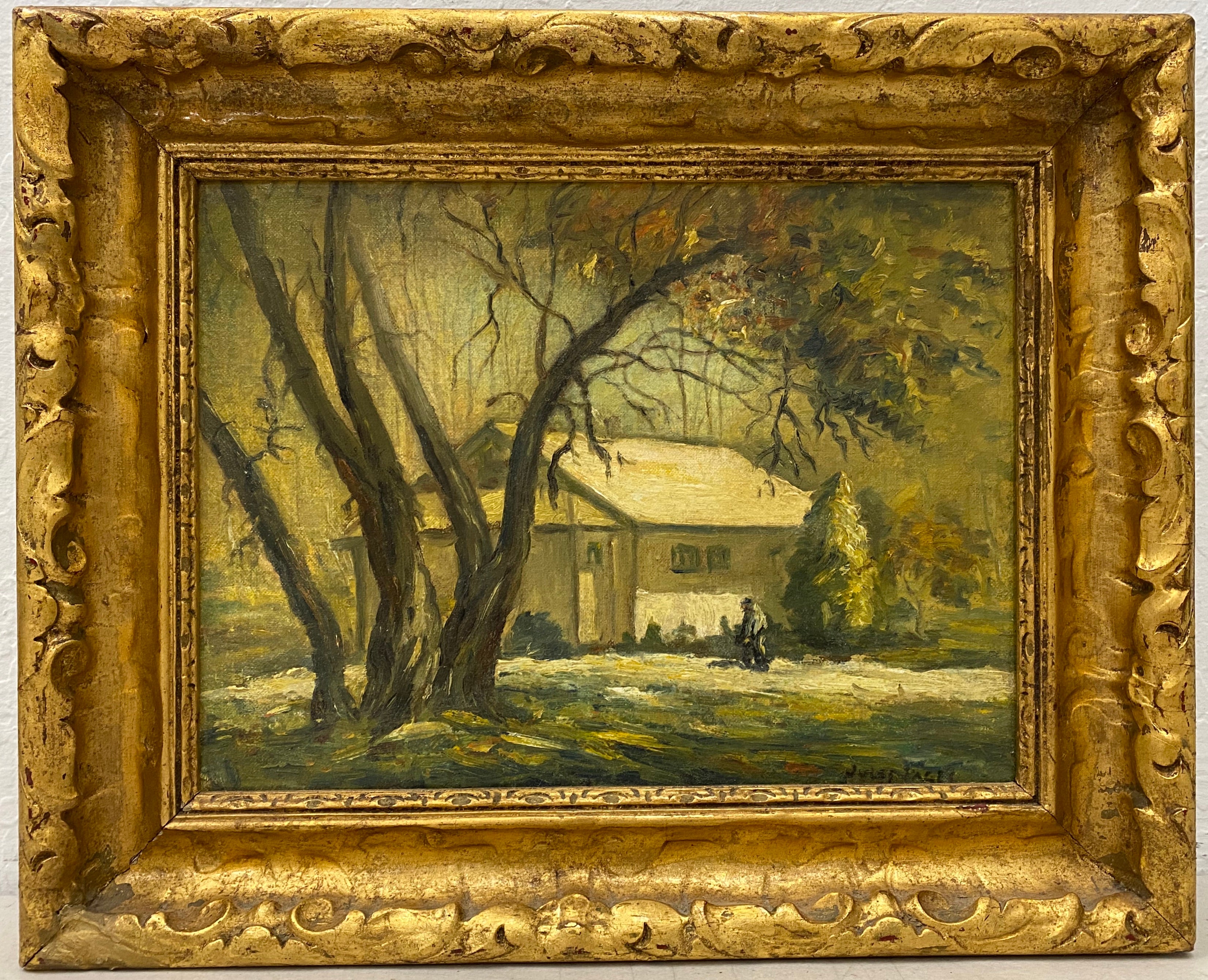 Jules Pages - Antique Impressionist Paris Cityscape Signed Original ...