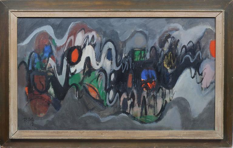 Robert Gates - Abstract Expressionist circa 1953 at 1stDibs