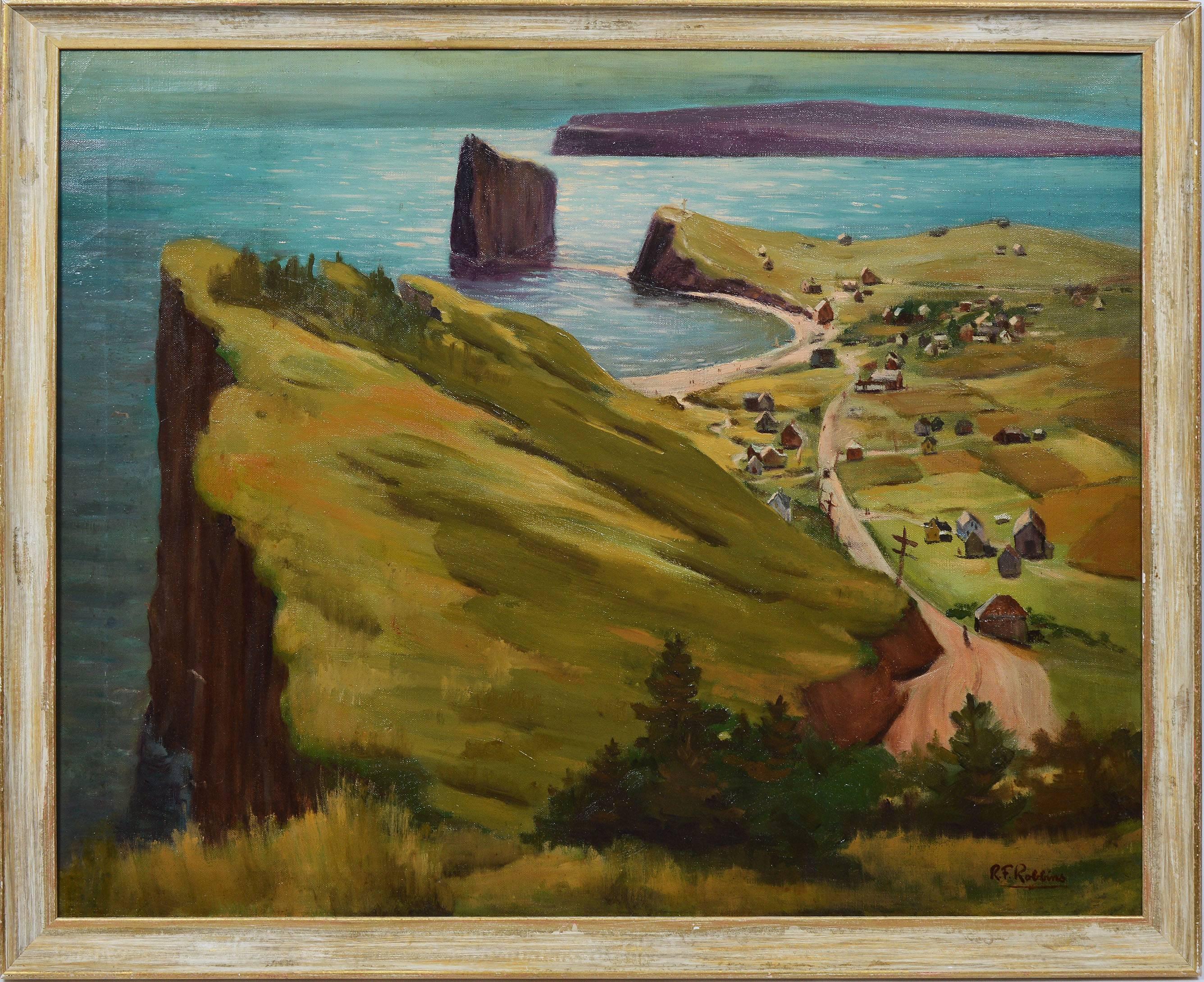 Raymond Robbins - View of Perce Rock, Canada at 1stDibs