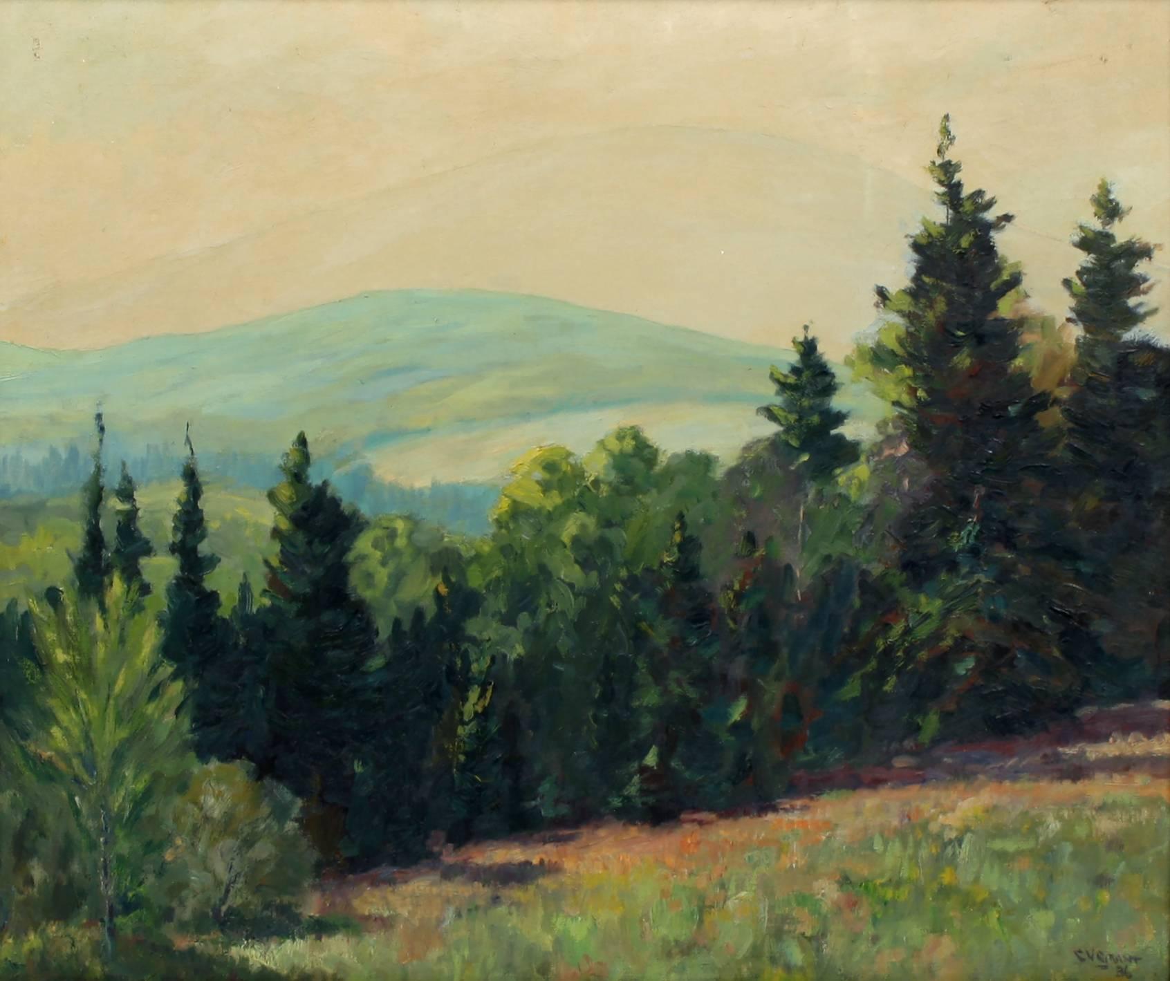Cecil Vezin Grant - Stratton Mountain August Morning at 1stDibs