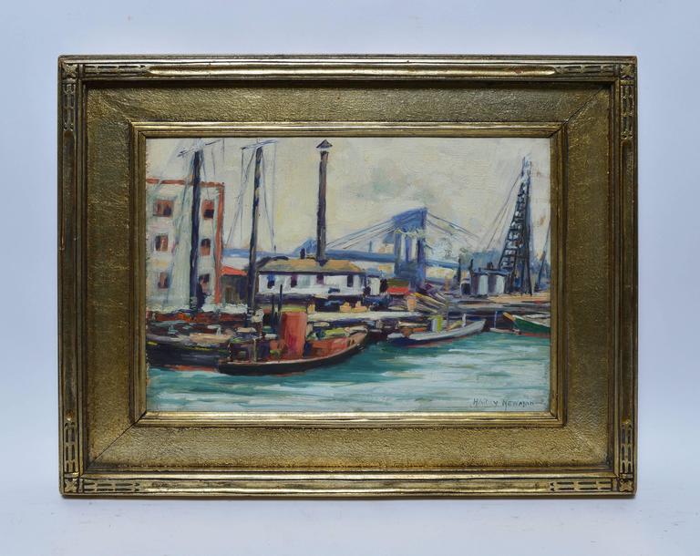 Harry W. Newman - Busy Harbor at 1stDibs