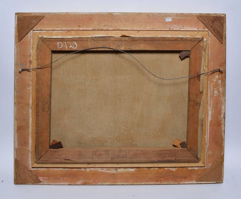 Aaron Berkman - Modernist Cityscape with Street Cars at 1stDibs