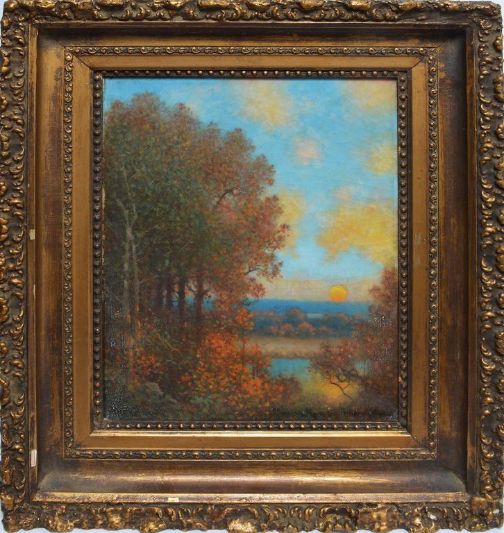 Frank Russell Green - Sunset Landscape by Frank Russell Green at 1stDibs