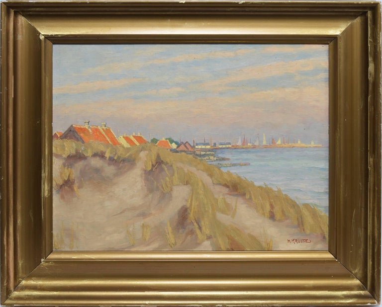 Hans Kruuse - Seaside Beach Town at 1stDibs