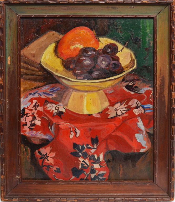 Saul Raskin - Modernist Fruit Still Life by Saul Raskin at 1stDibs