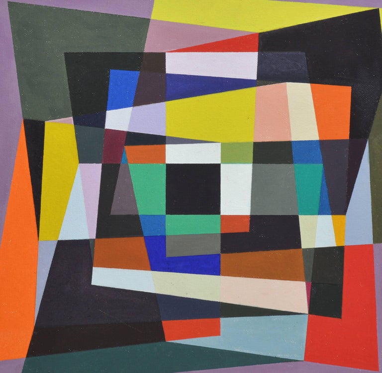 Unknown - Mid Century Hard Edge Abstraction at 1stDibs