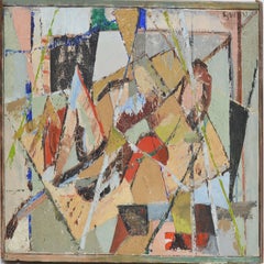 Unknown - Abstract Architectural Composition, Painting For Sale at 1stdibs