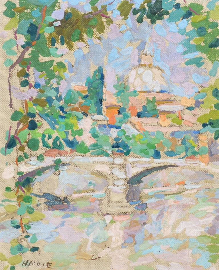 Herman Rose - Impressionist View of a City by Herman Rose at 1stDibs