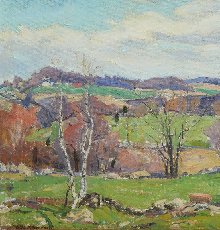 George Davidson b.1889 - Fall Landscape by George Davidson at 1stDibs