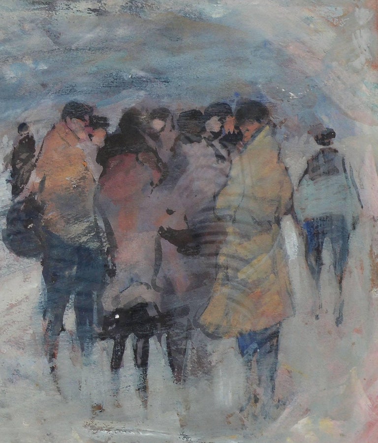 Abel Bertram - Modernist Winter Landscape by Abel Bertram at 1stDibs