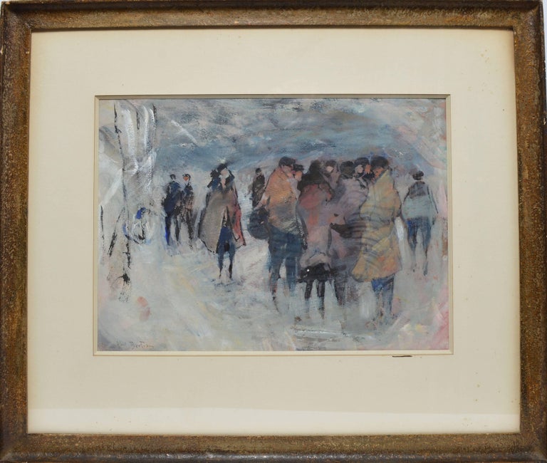 Abel Bertram - Modernist Winter Landscape by Abel Bertram at 1stDibs