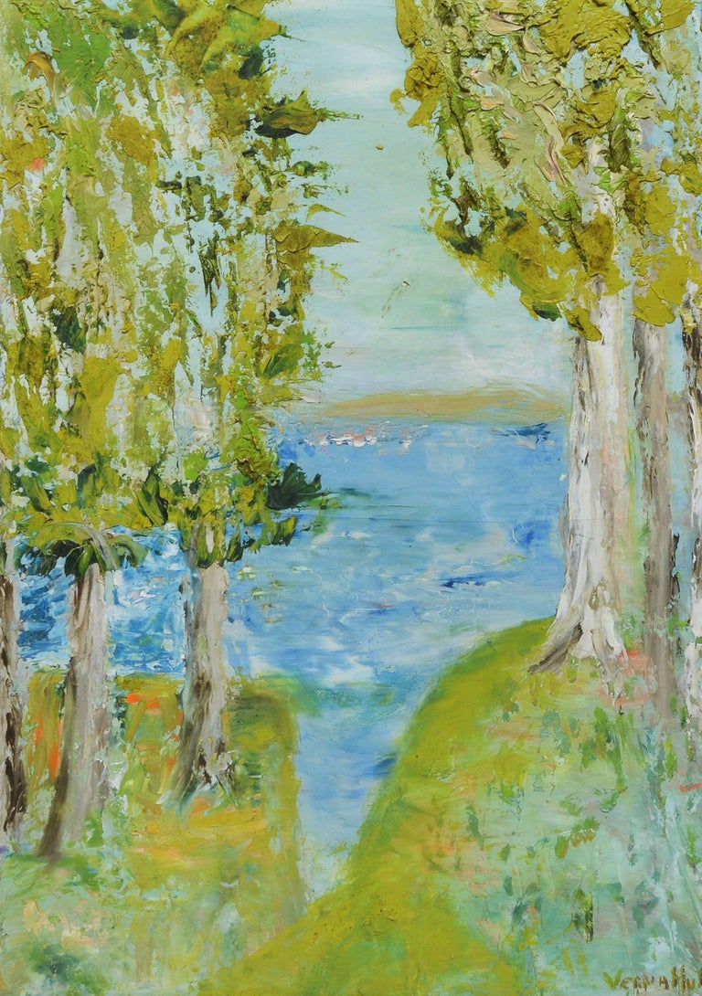 Verna Hull - Modernist California Coastal View by Verna Hull at 1stDibs