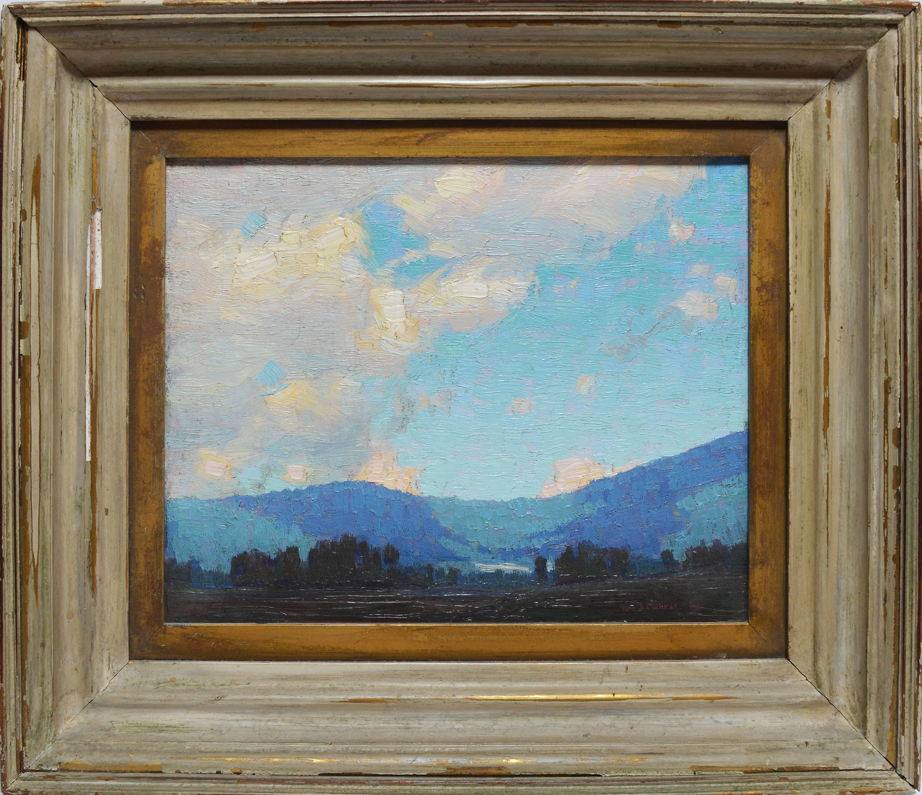 Allen Dean Cochran - Summer Day, Panoramic Impressionist Landscape by ...